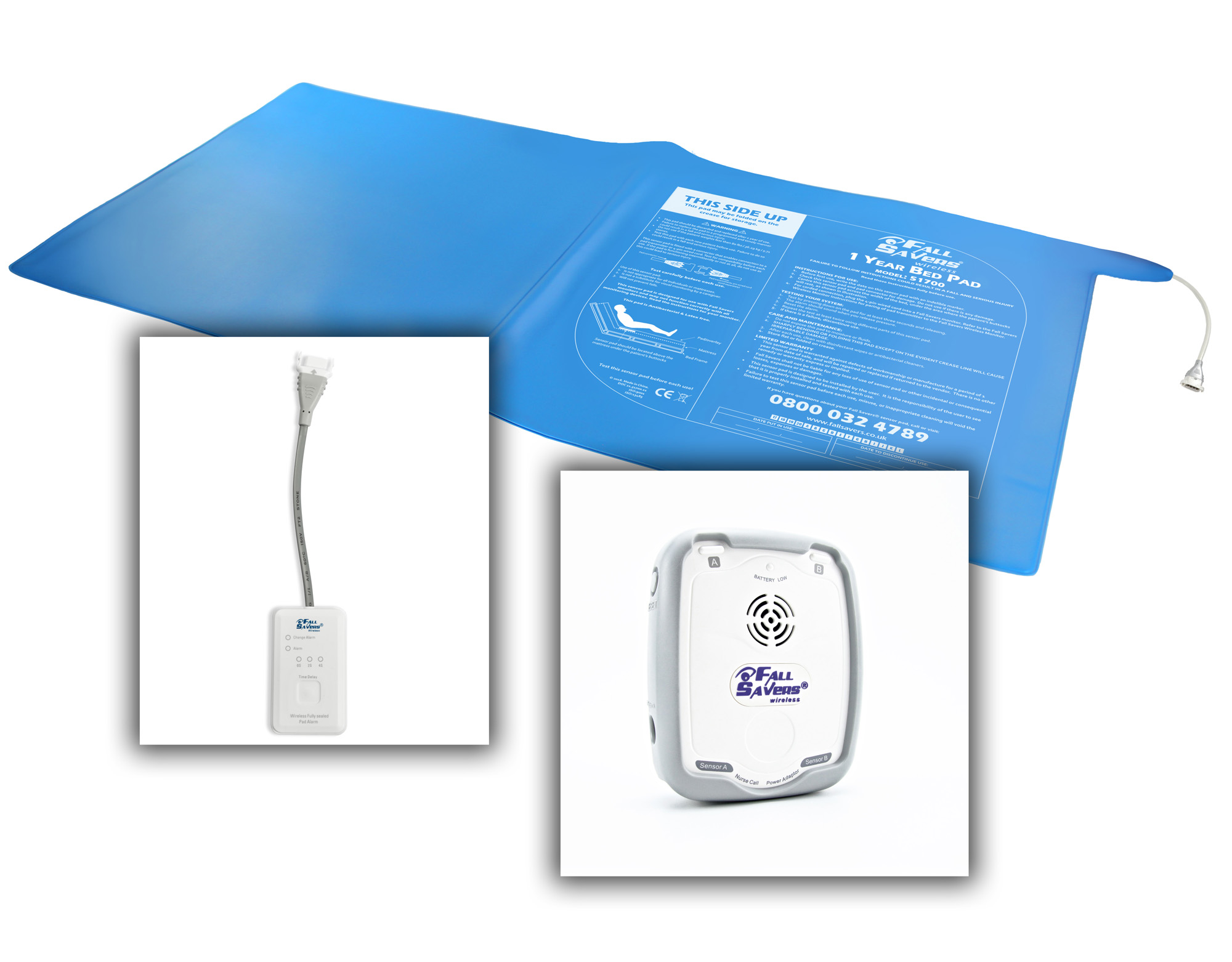 Fall Savers Wireless Bed Monitor System